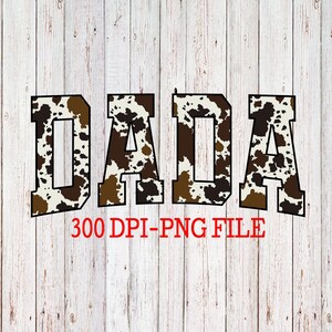 Mama and Dada Brown Cow Print PNG, Cowhide Print Mama Dada Design ...