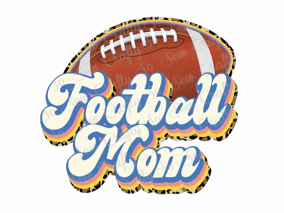 Football Mom PNG Retro Football Mom Design Groovy Football - Etsy