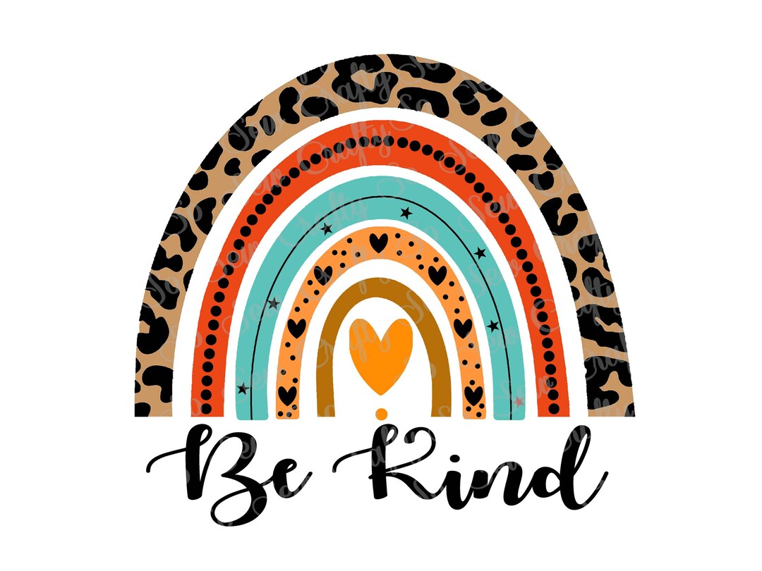 Be Kind PNG, Unity Day Rainbow, Unity Day Design, Be Kind Orange ...