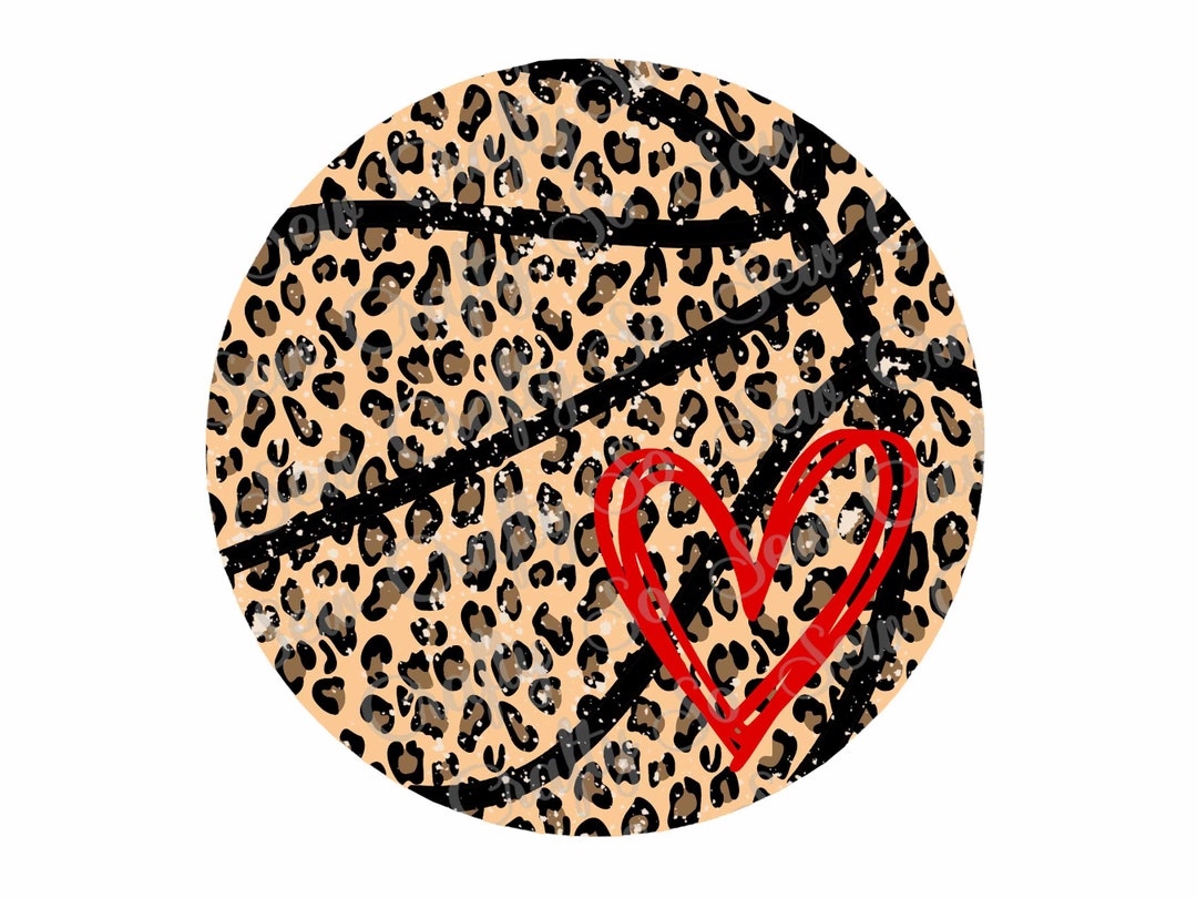 Cheetah Leopard Basketball PNG, Basketball Design, Leopard Print Red ...