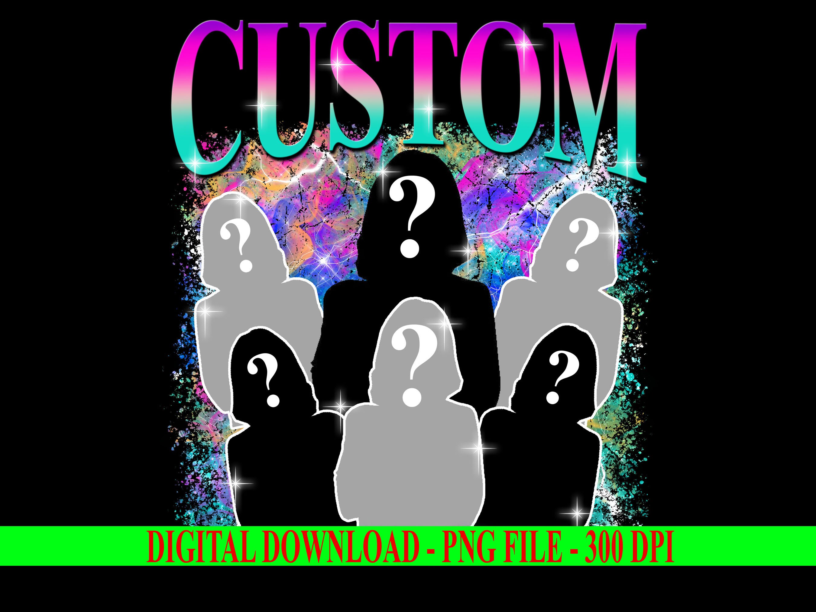 CUSTOM Bootleg Rapper PNG, Custom Photo Design, Gift for Girlfriend ...