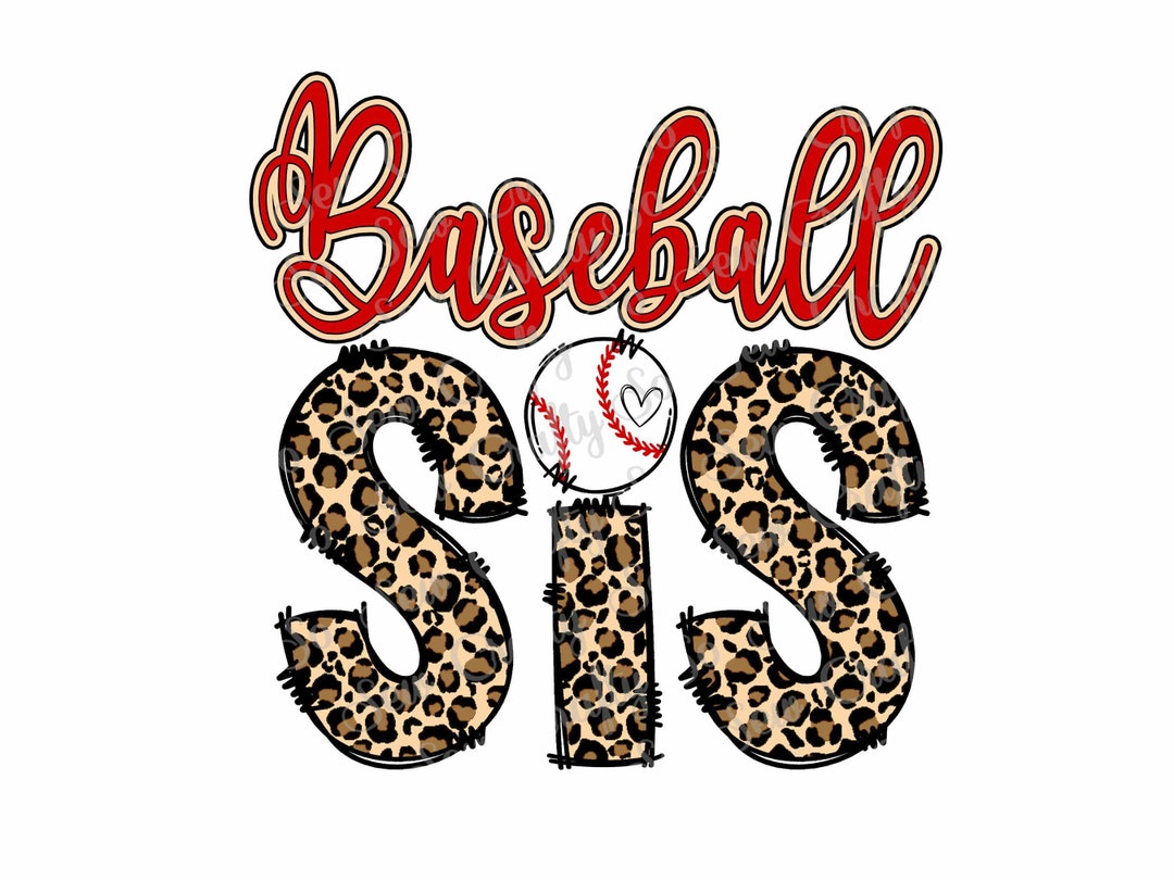Baseball Sis Cheetah Leopard PNG, Baseball Design, Baseball Sis Design ...