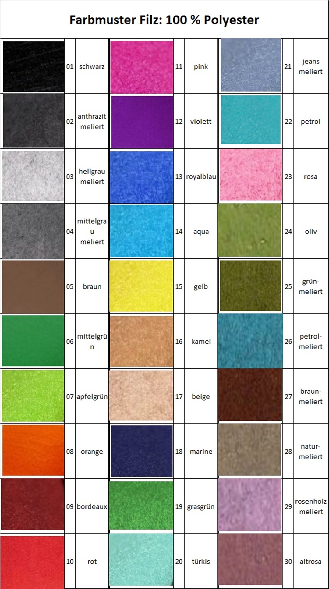 Felt Samples & Color Samples - Etsy