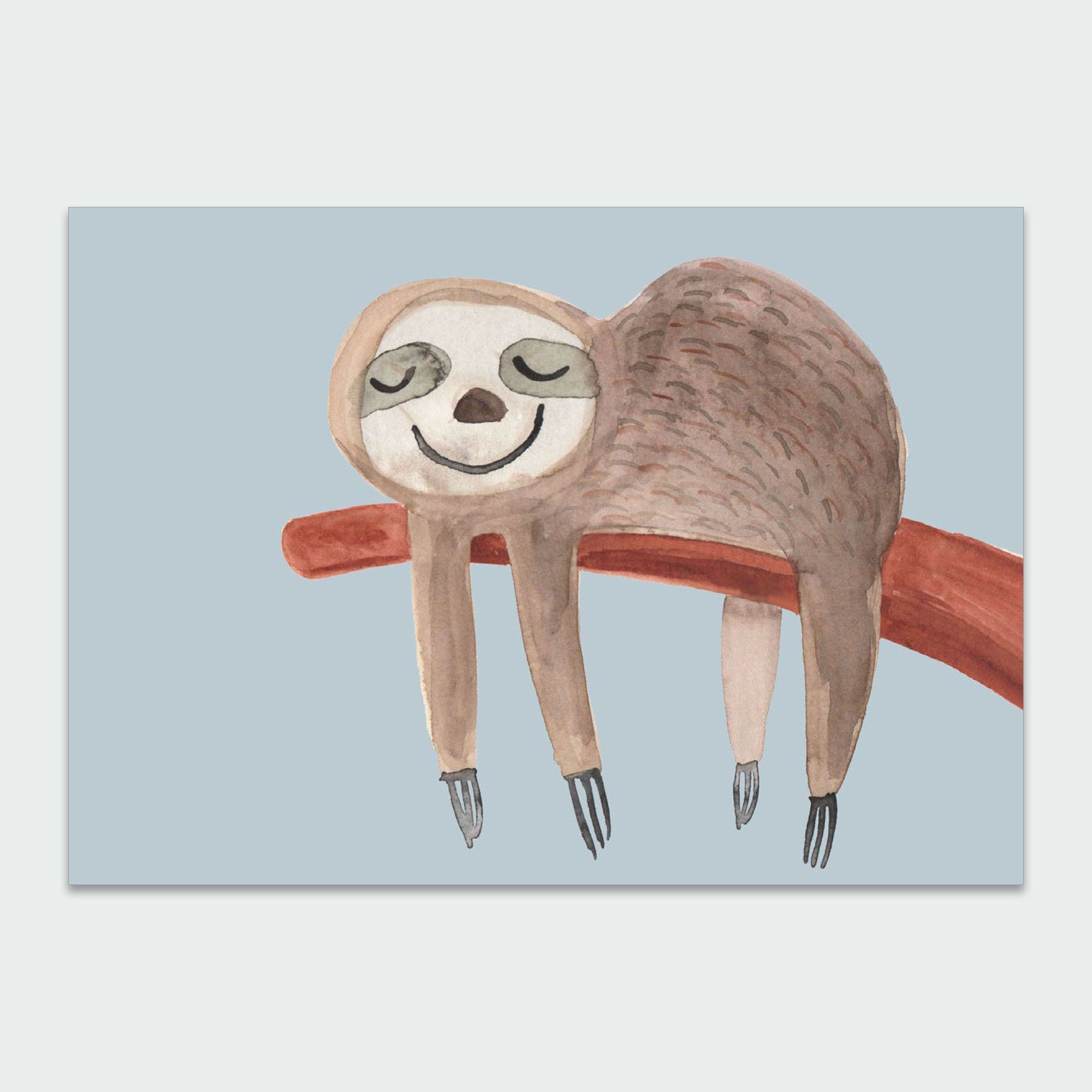 Karte Faultier Postkarte Grußkarte chillen faul - Etsy.de