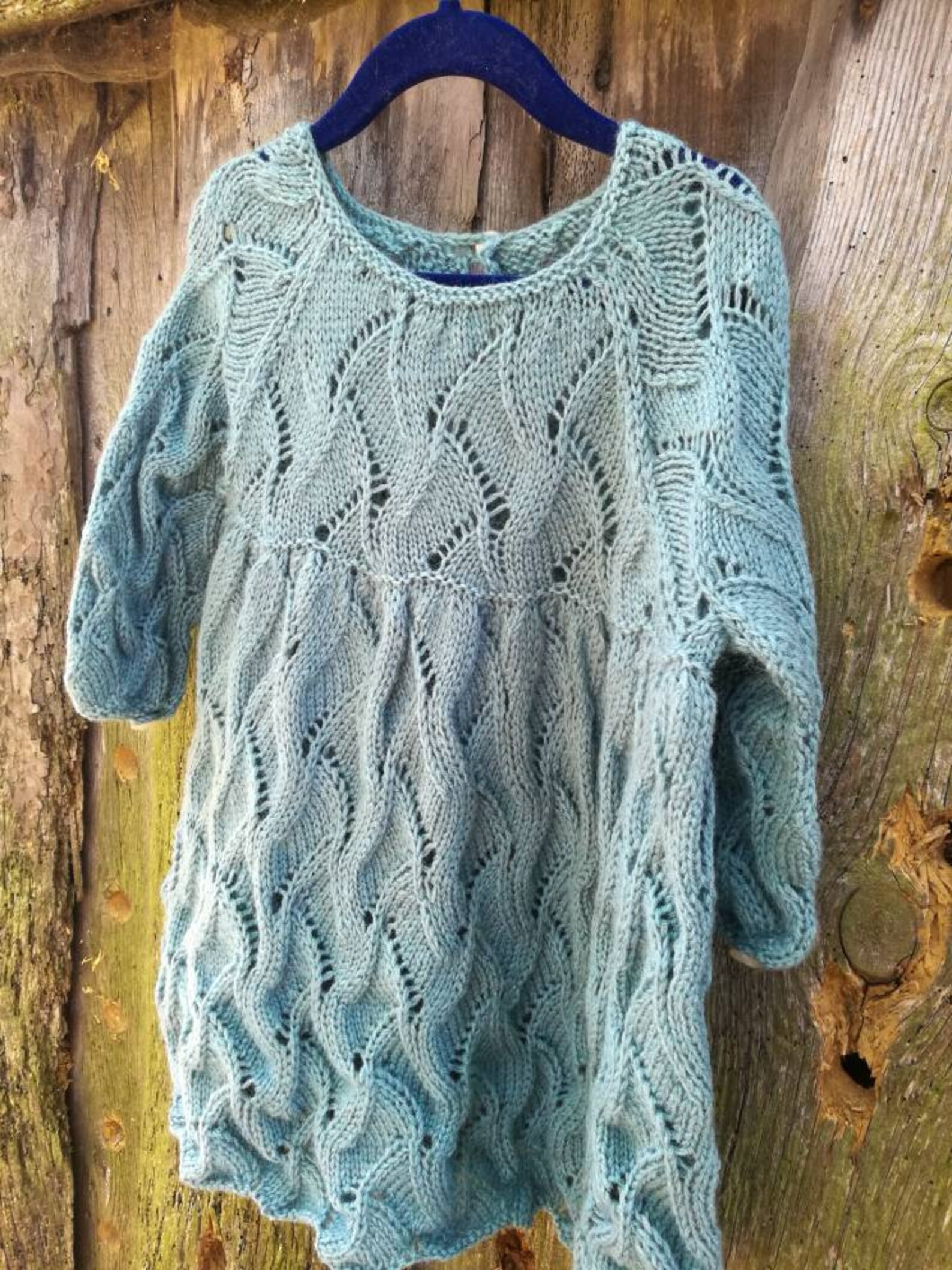 Knitted Toddler Dress Wool Baby Dress Long Sleeve Baby Dress - Etsy