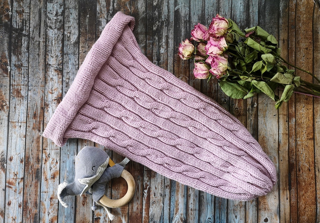 Merino Wool Baby Cocoon Knitted Baby Cocoon Baby Sleeping Bag - Etsy