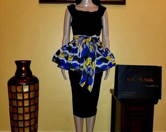 African print peplum | Etsy
