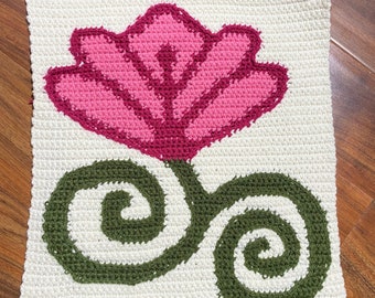 Hibiscus Flower Crochet Tapestry Pattern Graph PDF Download - Etsy