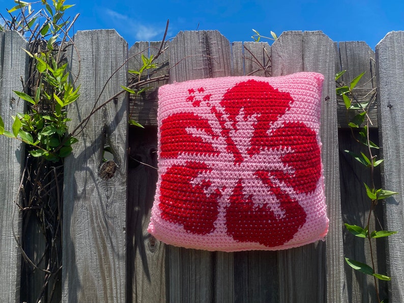 Hibiscus Flower Crochet Tapestry, Wall Hanging, Pattern Graph | PDF ...