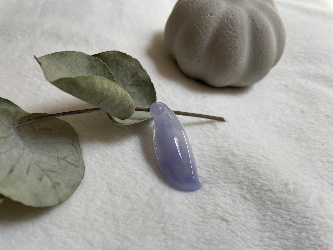 Purple Jade Pendant Natural Jade Grade A Icy Jade - Etsy