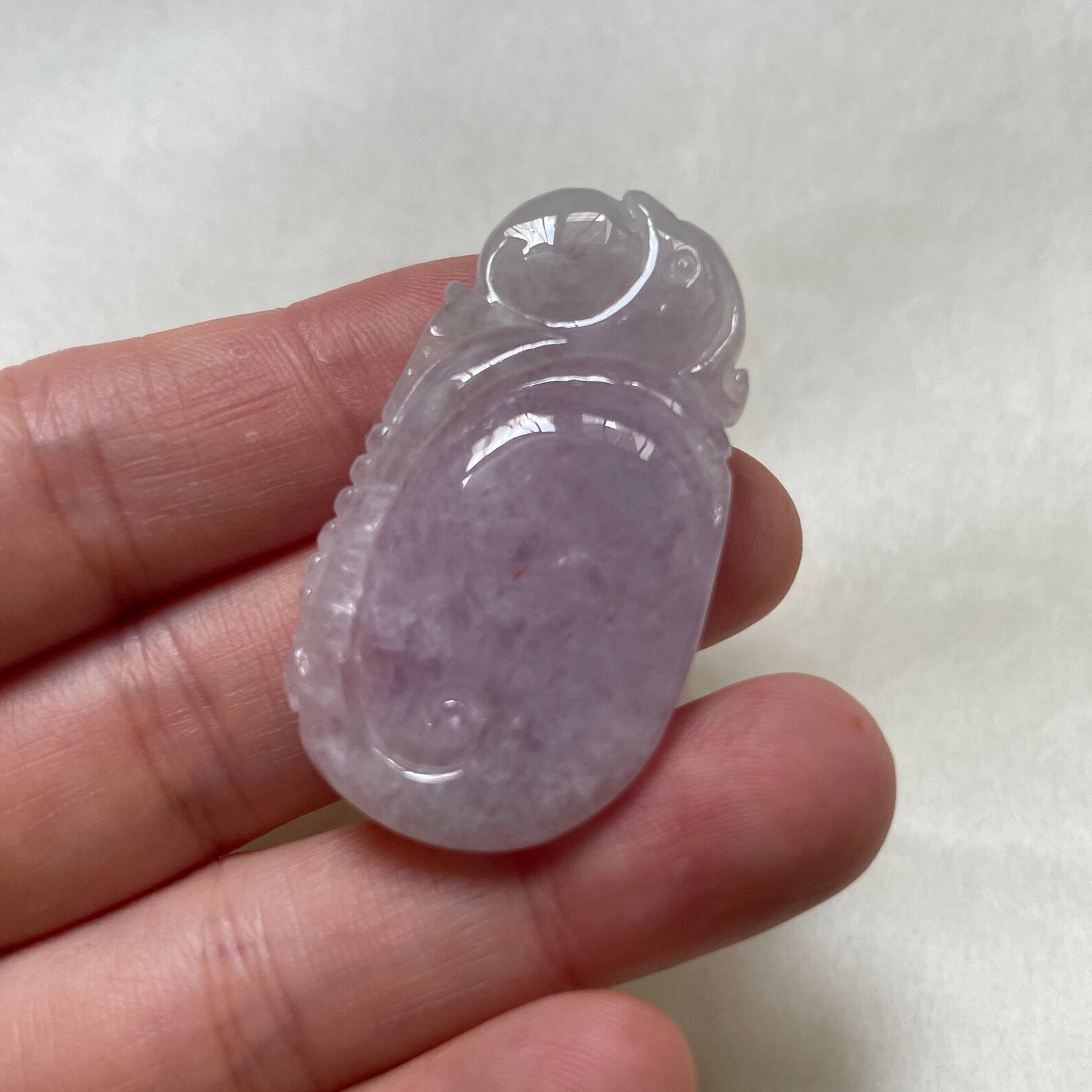 Purple Jadeite Pendant Natural Jade Grade A Untreated Burma - Etsy UK