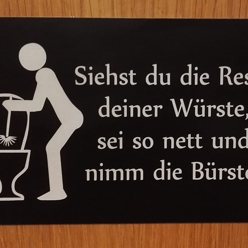 Wc schild lustig - Etsy.de