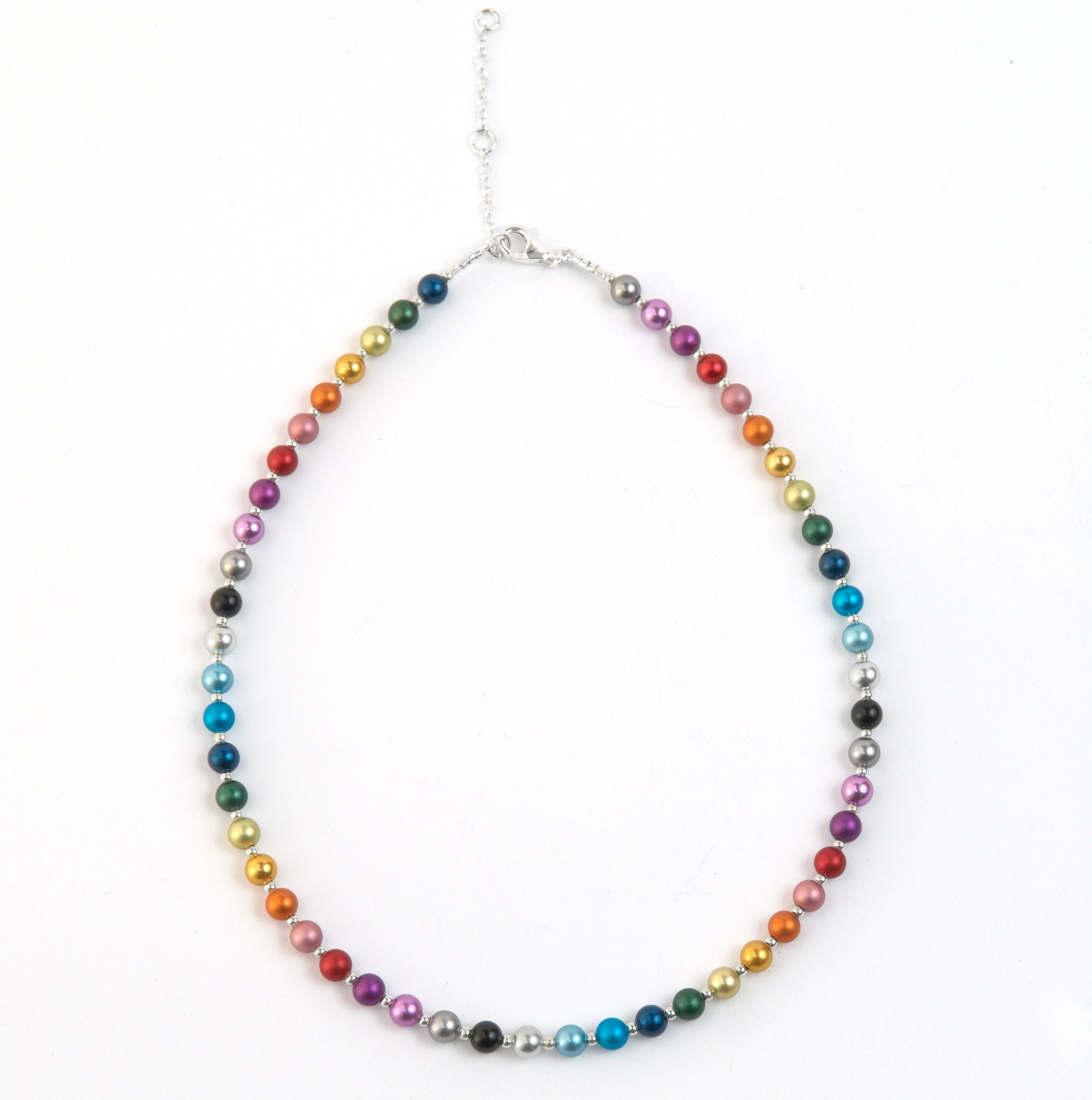 Colorful Statement Beaded, Rainbow, Handmade Necklace - Etsy