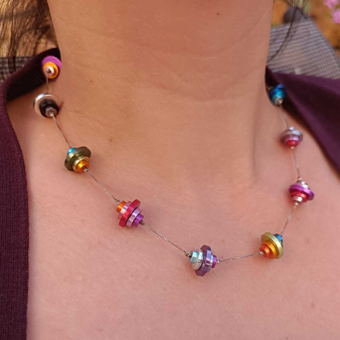 Colorful Beaded Necklace, Layered Necklace, Handmade Jewelry, Set of ...