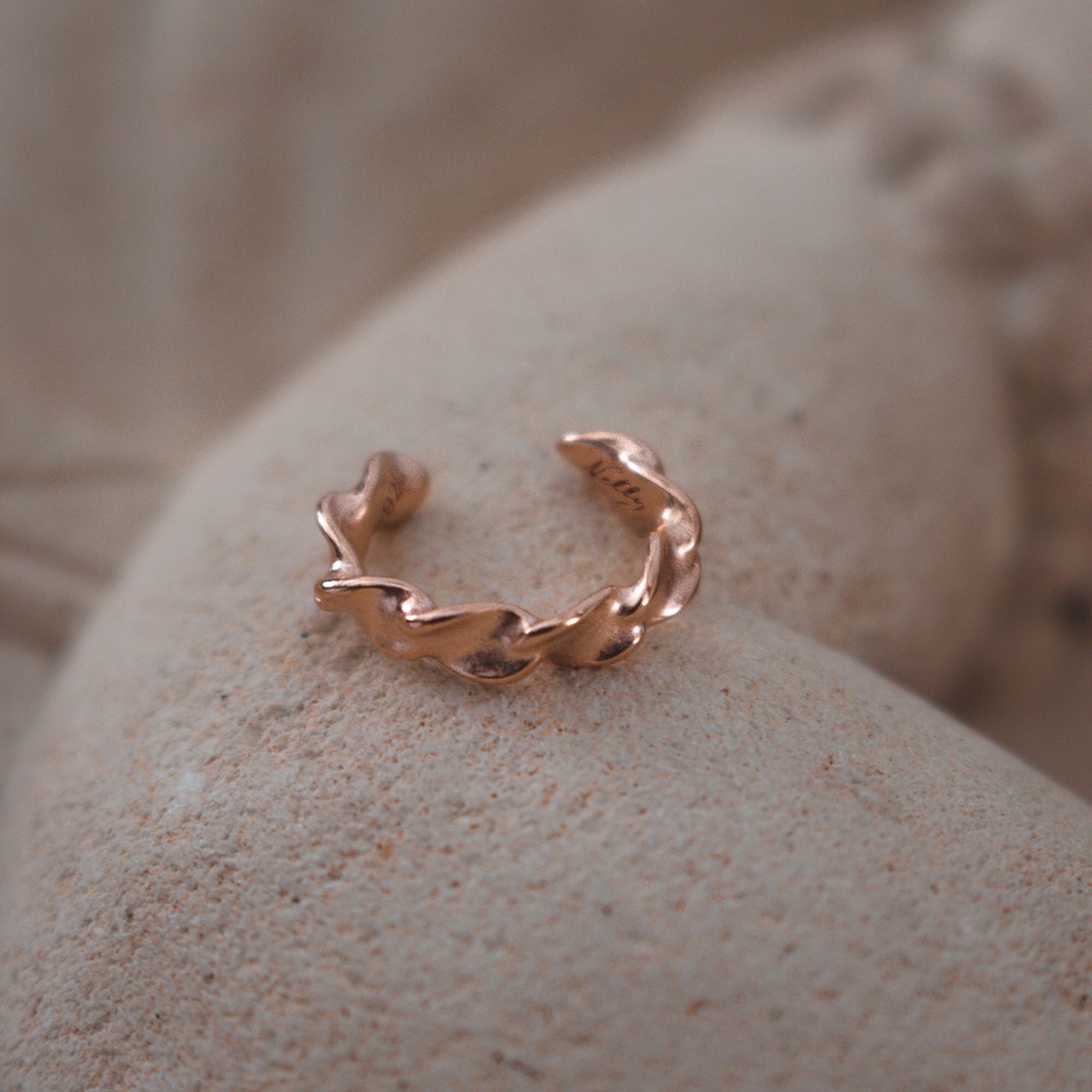 Cute Ear Cuff Ronja Recycled Silver Certified Gold a - Etsy UK