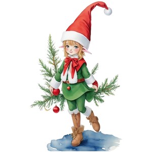 Iron-on Patch Christmas Winter Santas Elves Various Designs ELF00001 ...