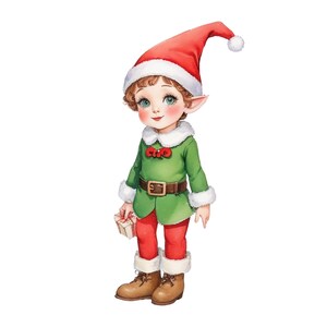 Iron-on Patch Christmas Winter Santas Elves Various Designs ELF00001 ...