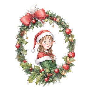 Iron-on Patch Christmas Winter Santas Elves Various Designs ELF00001 ...