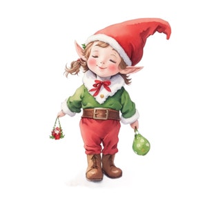 Iron-on Patch Christmas Winter Santas Elves Various Designs ELF00001 ...