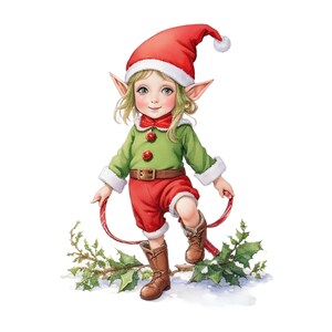 Iron-on Patch Christmas Winter Santas Elves Various Designs ELF00001 ...