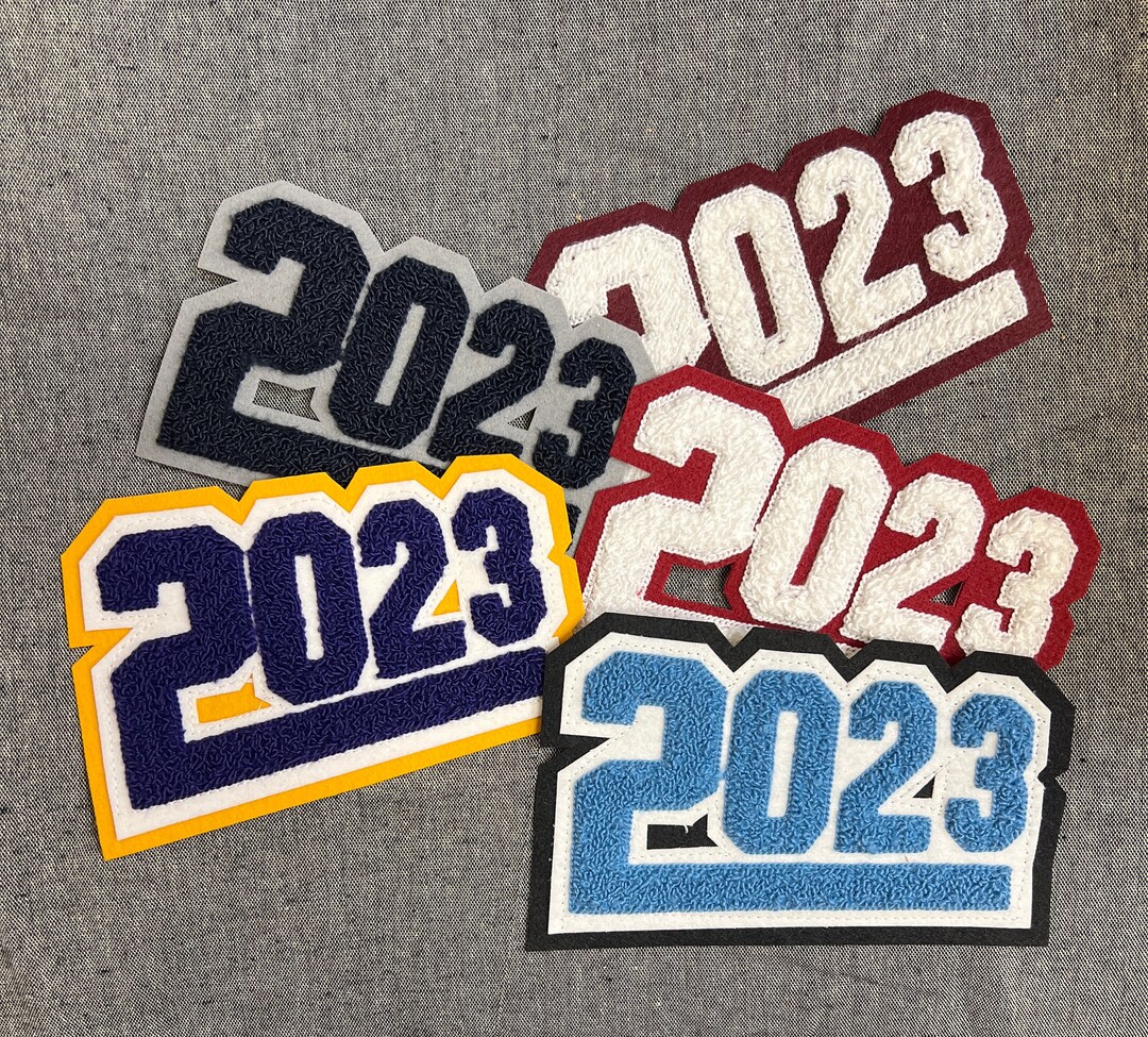 Chenille 2023 4x6 Inch Patch Specify Color iron-on Optional - Etsy