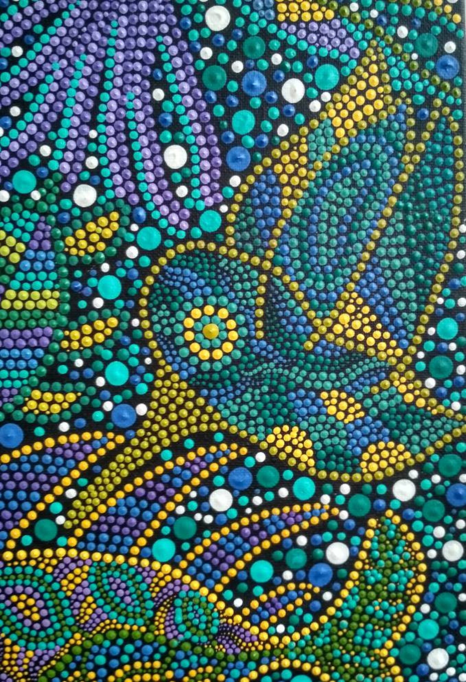 Abstract Art. Acrylic Painting. Dot Painting. Modern Art. - Etsy UK