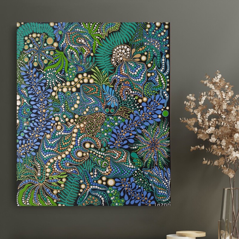 Shell Art on Canvas - Etsy