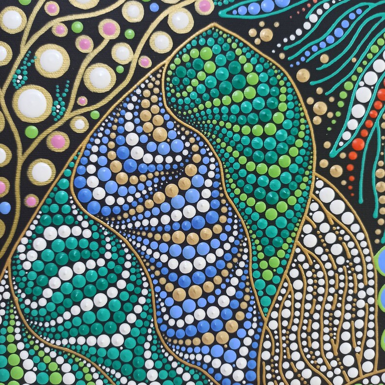 Ammonite Shell Painting, Nautilus Shell Art, Underwater Life Art, Coral ...