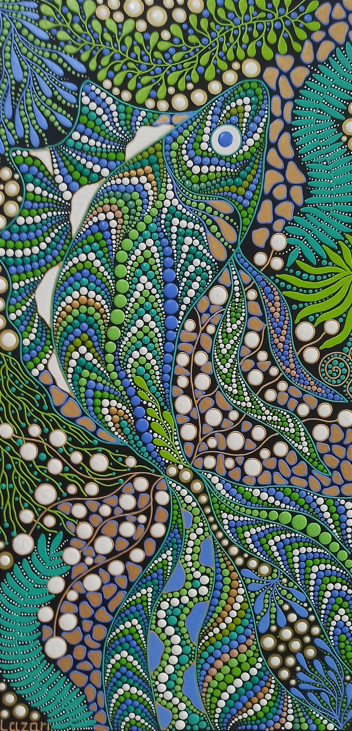 Big Fish Original Painting Coral Reef Art Underwater World - Etsy