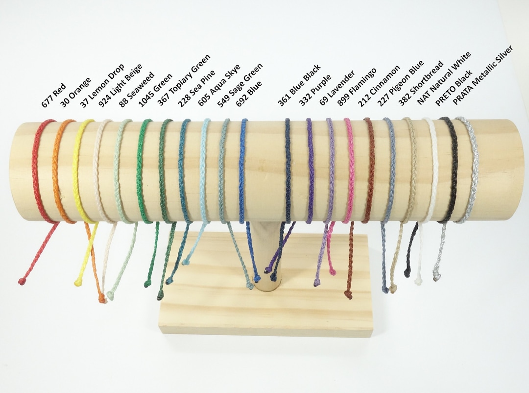 Handmade Braided Friendship Bracelet: Waterproof Waxed Thread Anklet - Etsy