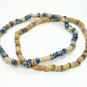 Wooden Beaded Bracelet Set. Coconut Shell Bracelets. Coconut Shell ...