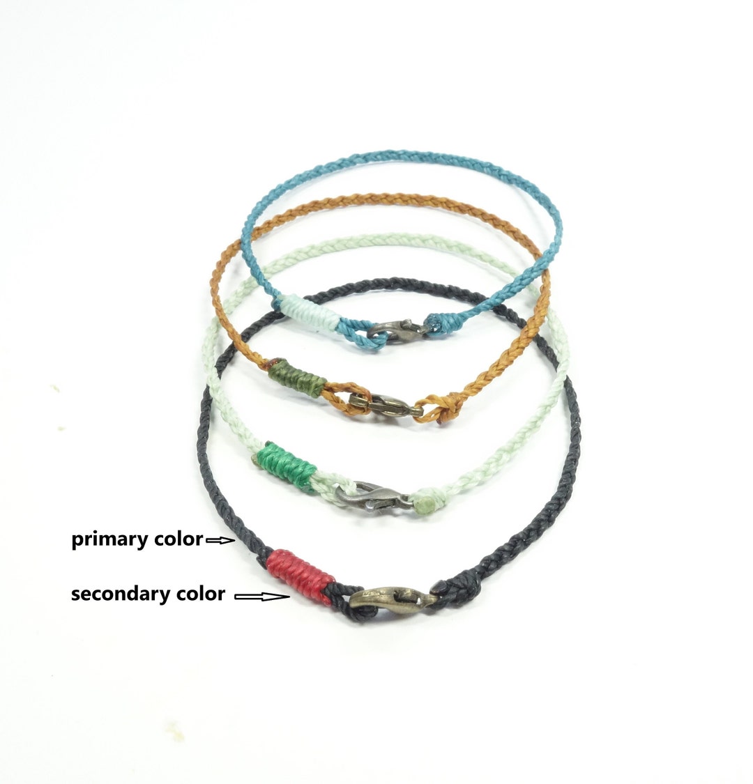 Made to Order. Handmade Braided Thread Friendship Bracelet or Anklet ...