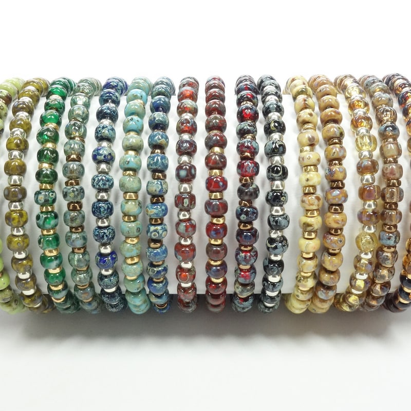 Glass Bead Bracelet - Etsy