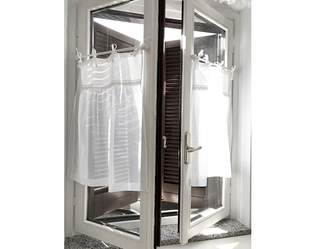 GARDA Shabby Chic Curtain, Strings, White Shabby Chic Curtains for ...