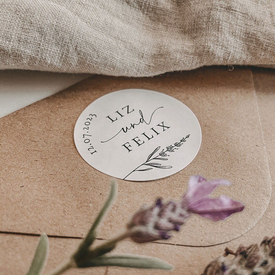 GLOSSY for the Wedding Maja Sticker Set White - Etsy