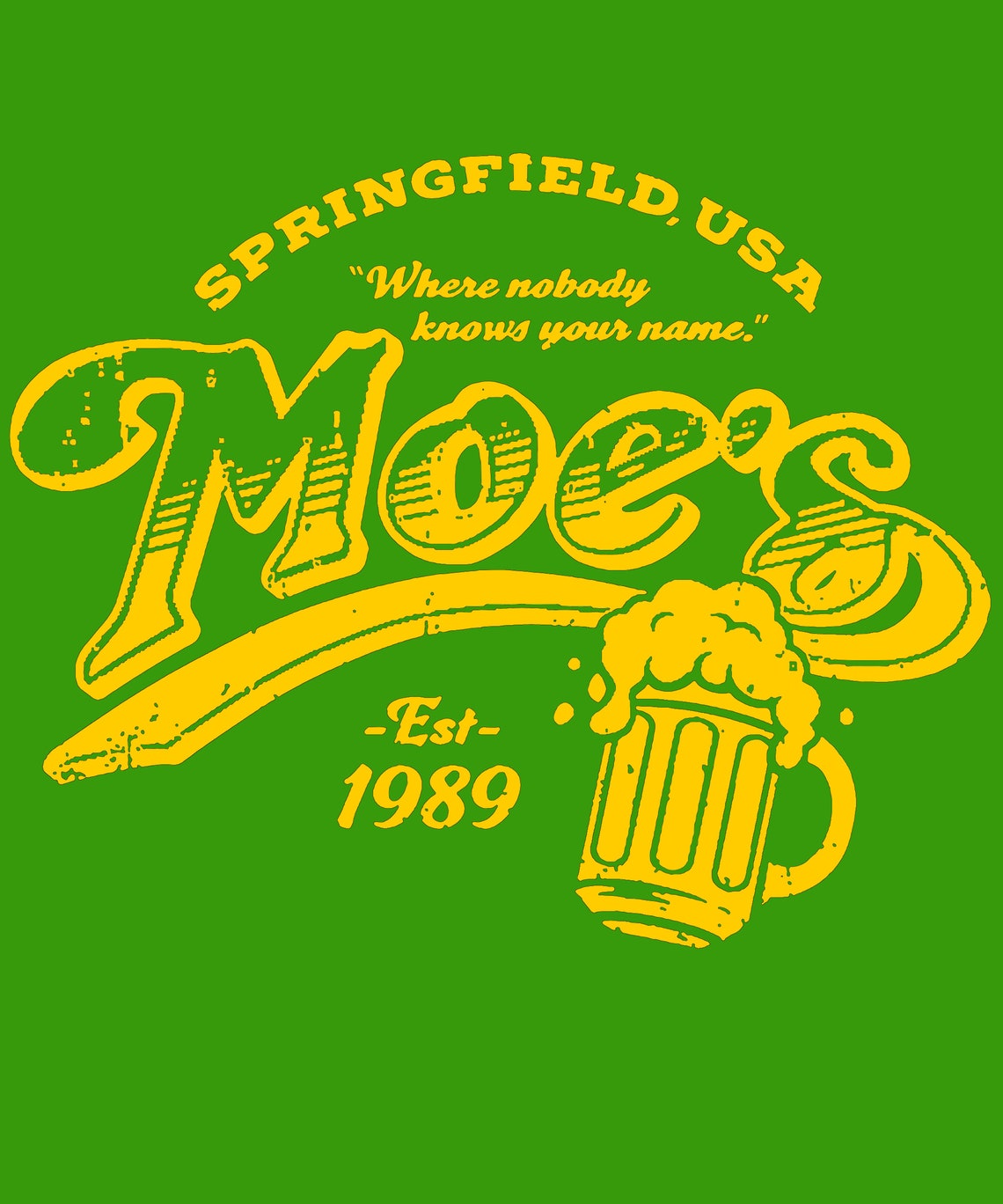 Moes Tavern the Simpsons Springfield USA 1989 Simpsons - Etsy