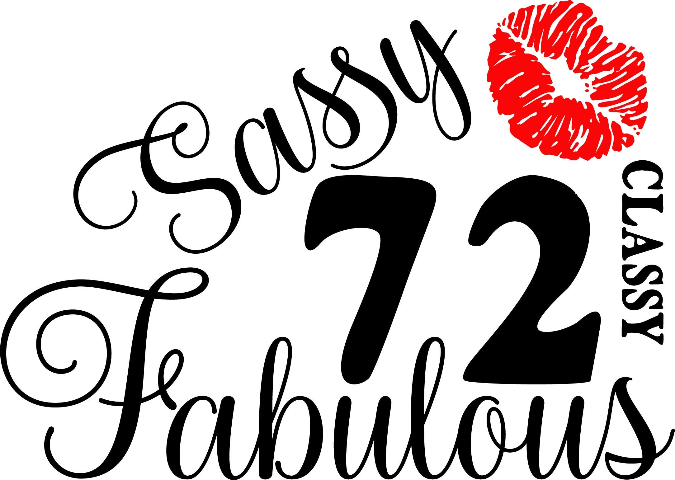 72 and fabulous svg fabulous at 72 svg 72 and fab svg72th | Etsy