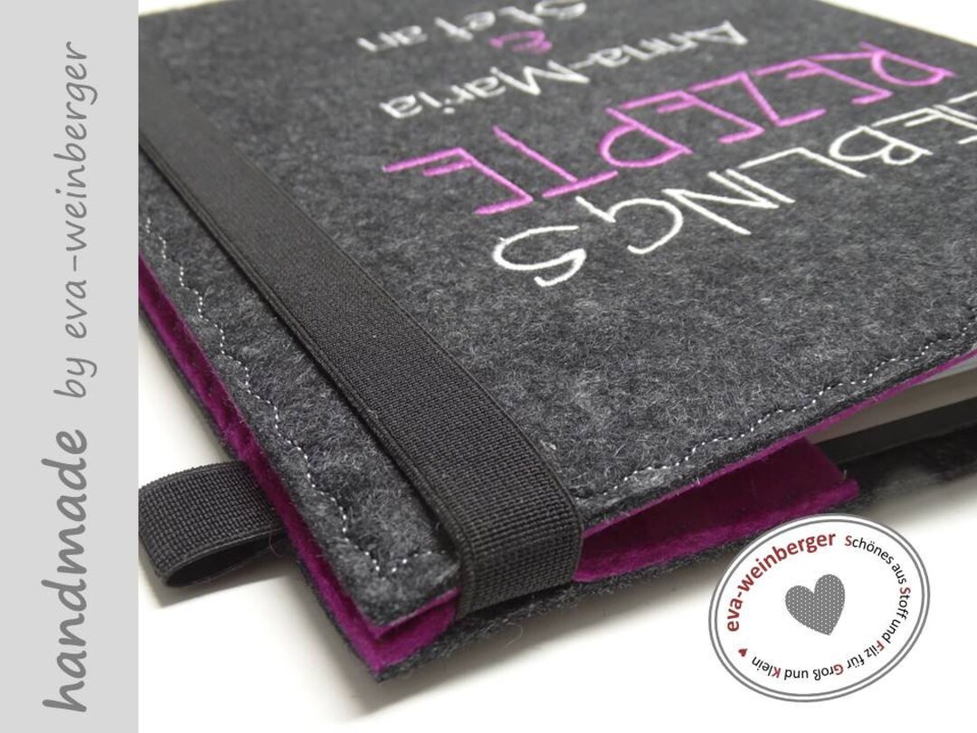 Recipe Folder A5 Felt Names - Etsy