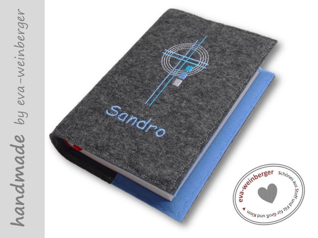 Hymn Book Cover Prayer Book Hymn Book Communion Confirmation Name Felt ...