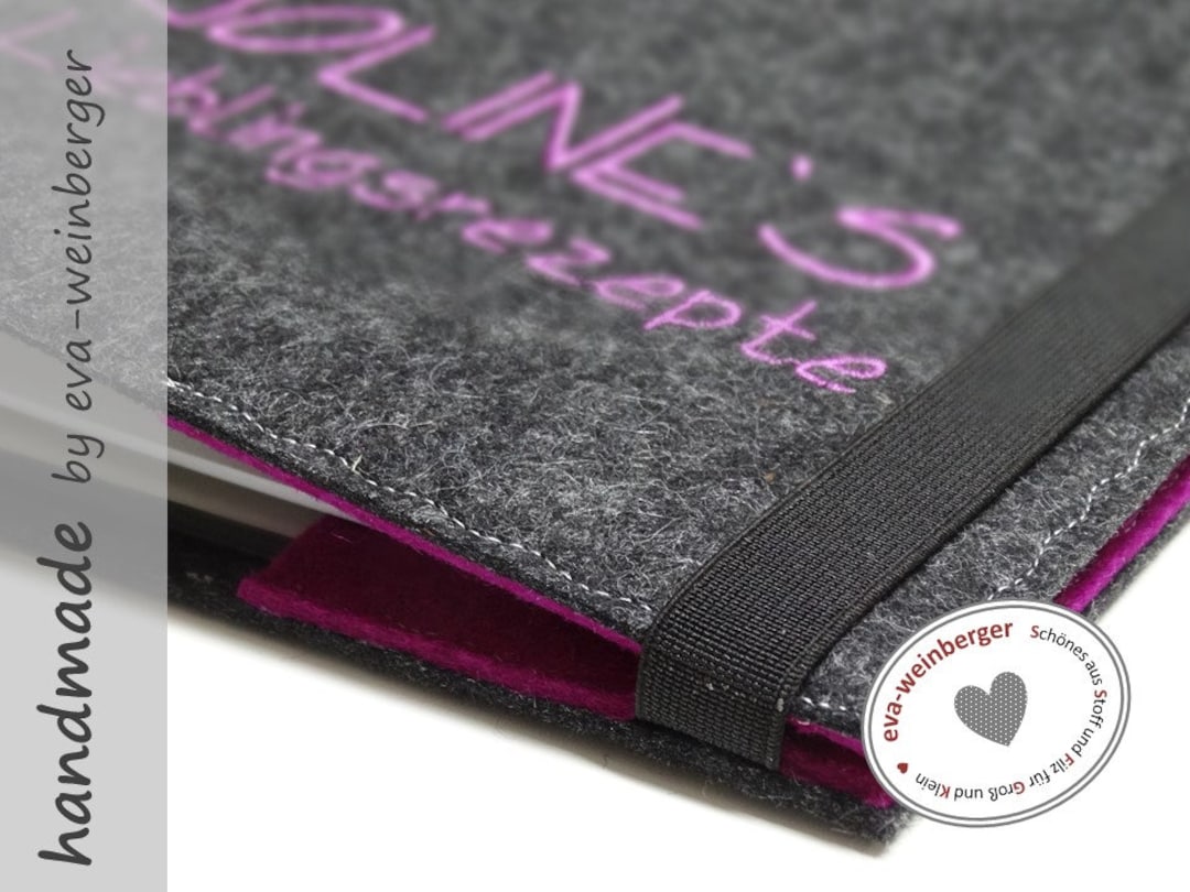 Recipe Folder A5 Felt Names - Etsy