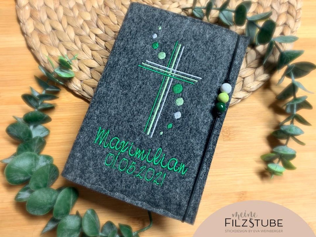 Hymn Book Cover Felt With Name Hymn Book Cover Gift for Communion ...