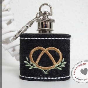 Flachmann Filz Geschenk Jäger Junggesellenabschied Wanderer Volksfest ...