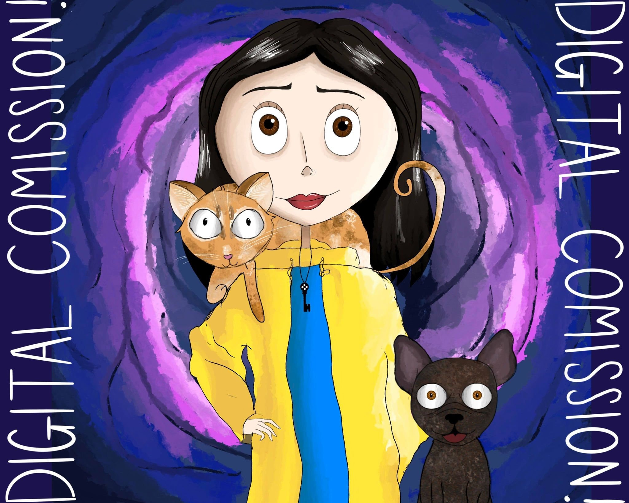 Tim Burton Coraline Drawing