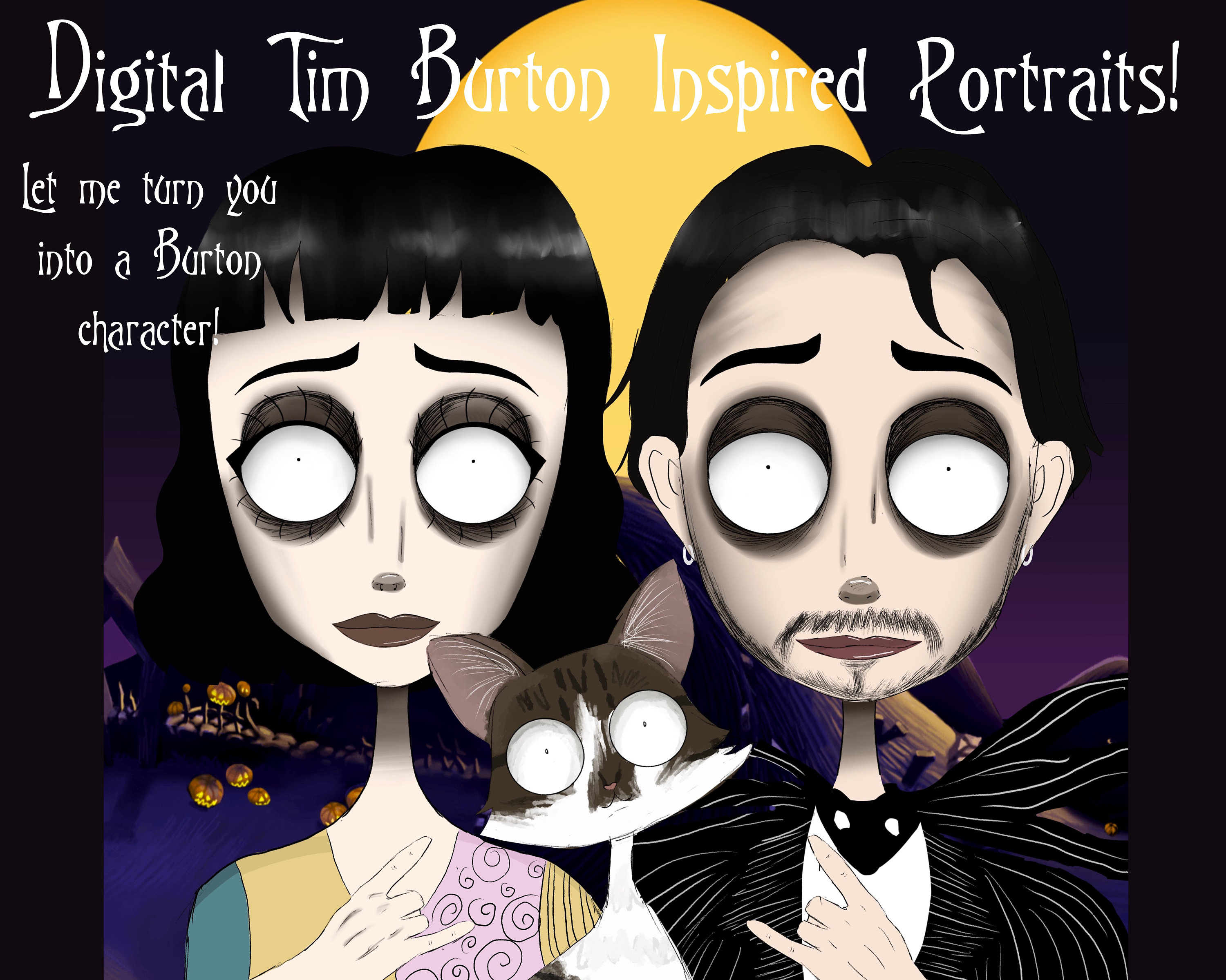 Tim Burton Drawing Style Tutorial