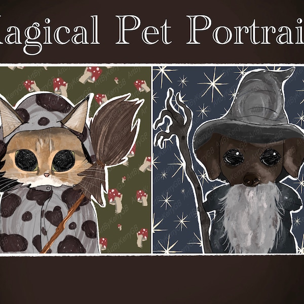Pet Portrait Witch Costume - Etsy