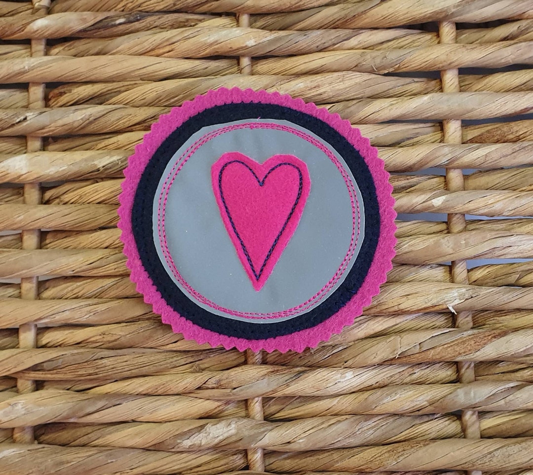 Reflektierender Klett Patch Herz Schulranzen Reflektor Einschulung Schultüte Klettbild Ranzen - Etsy