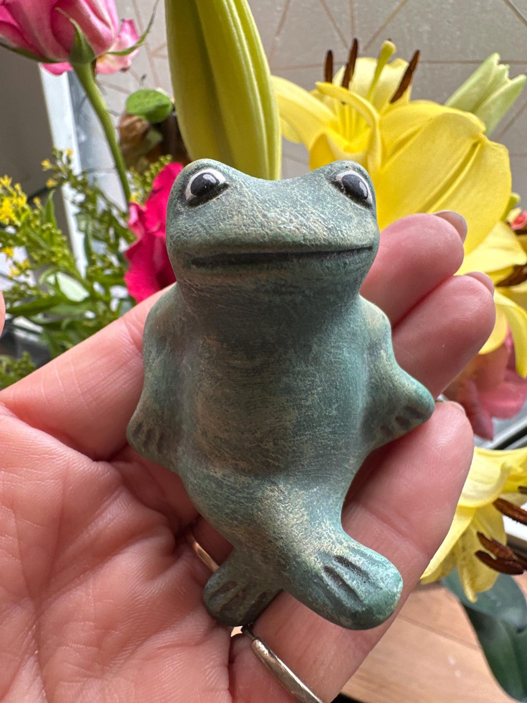 Mini Laying Frog Figurine – Witchy Altar Companion Witchy Altar ...