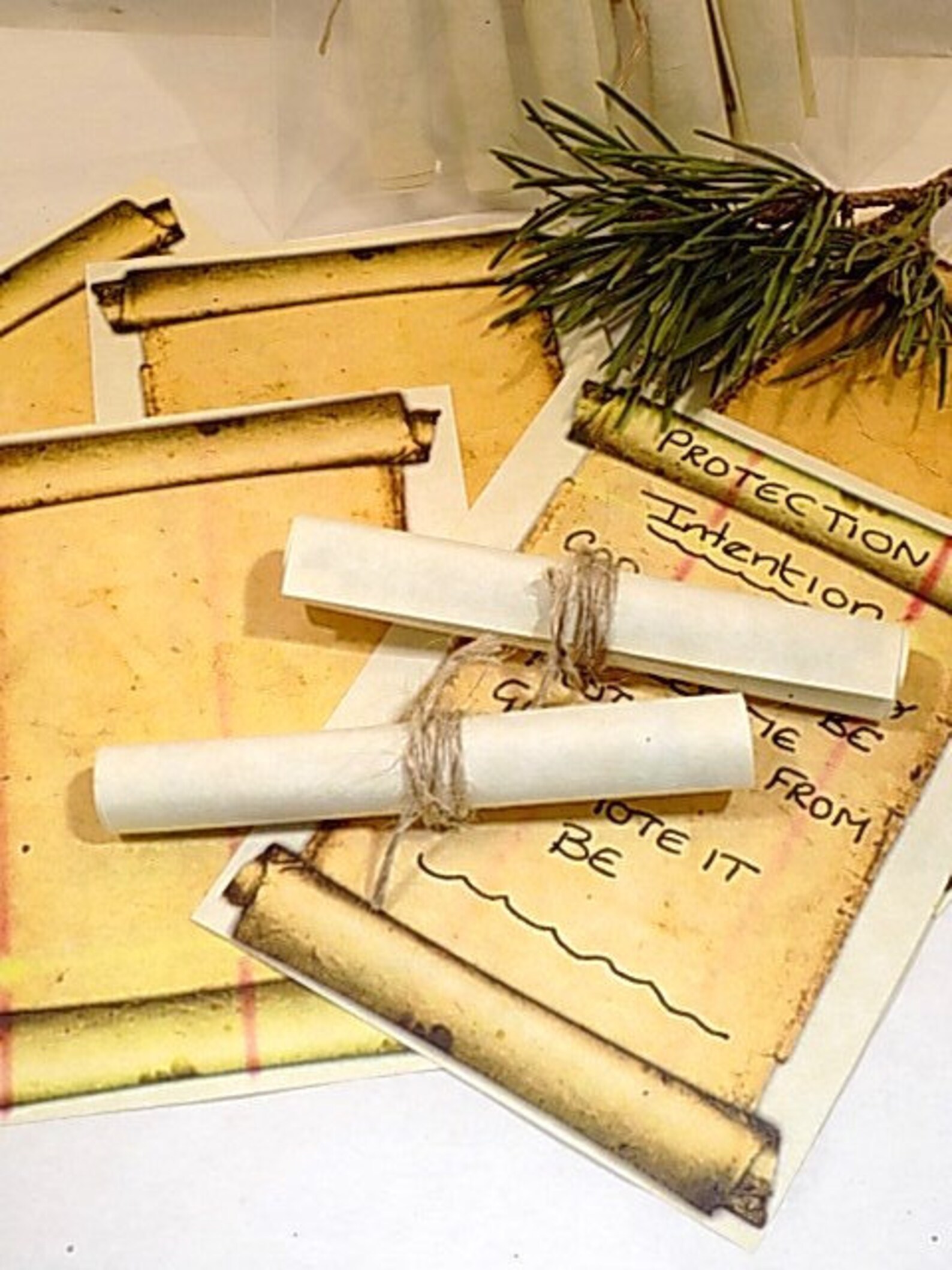 Mini Manifestation Scrolls Spell Scrolls Intention Messages - Etsy UK