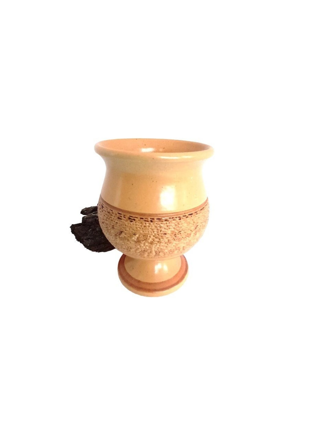 Rustic Ritual Pottery Goblet, Altar Goblet, Orange Goblet, Initiation ...