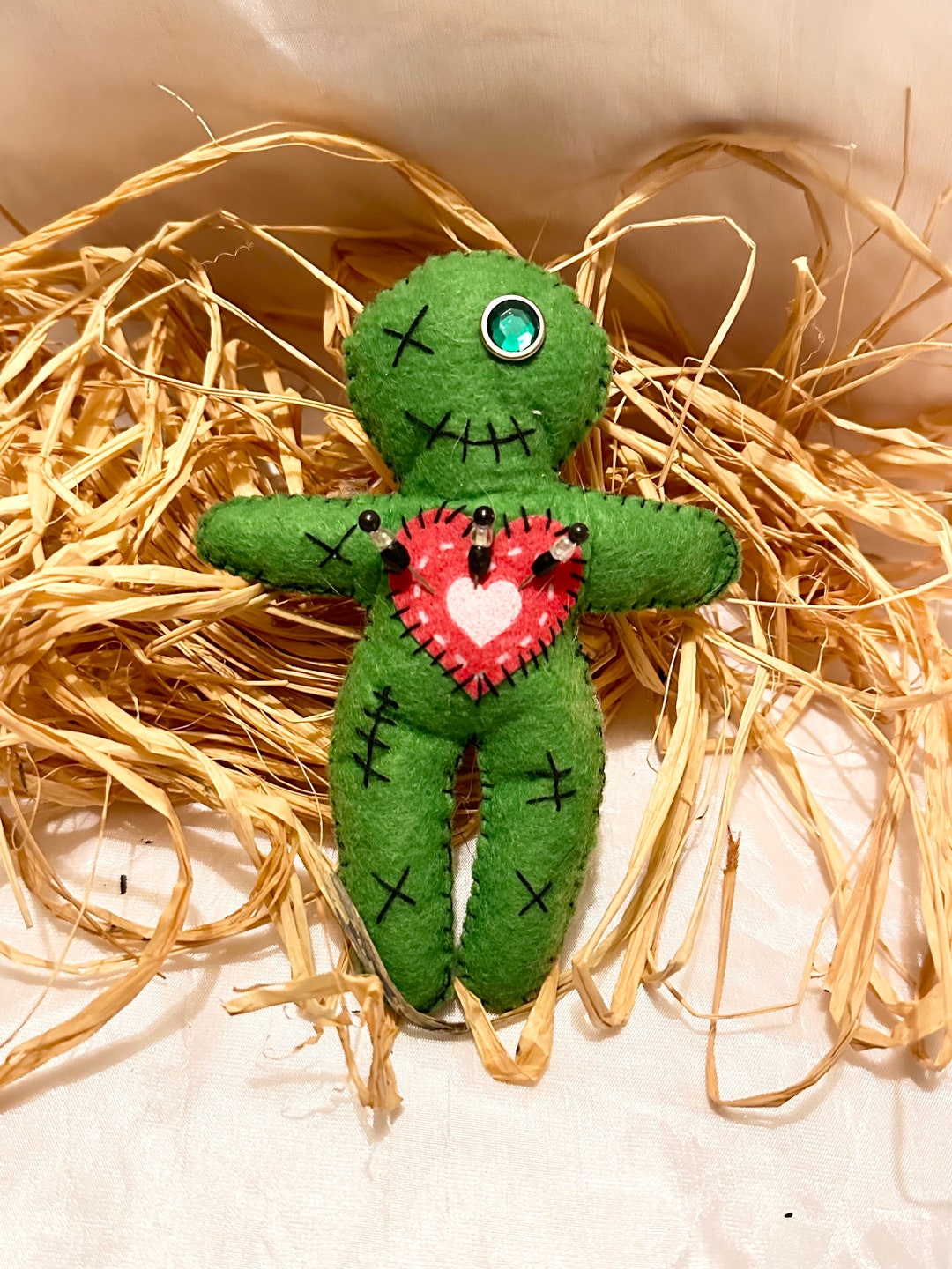 Healing/ Luck Doll With Pink Heart Voodoo/ Hoodoo, Healing Spirit ...